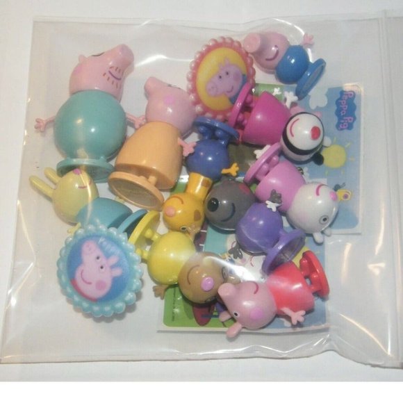 Peppa Pig | Toys | Peppa Pig Figures Set Of 4 With 1 Figures 2 Stickers ...